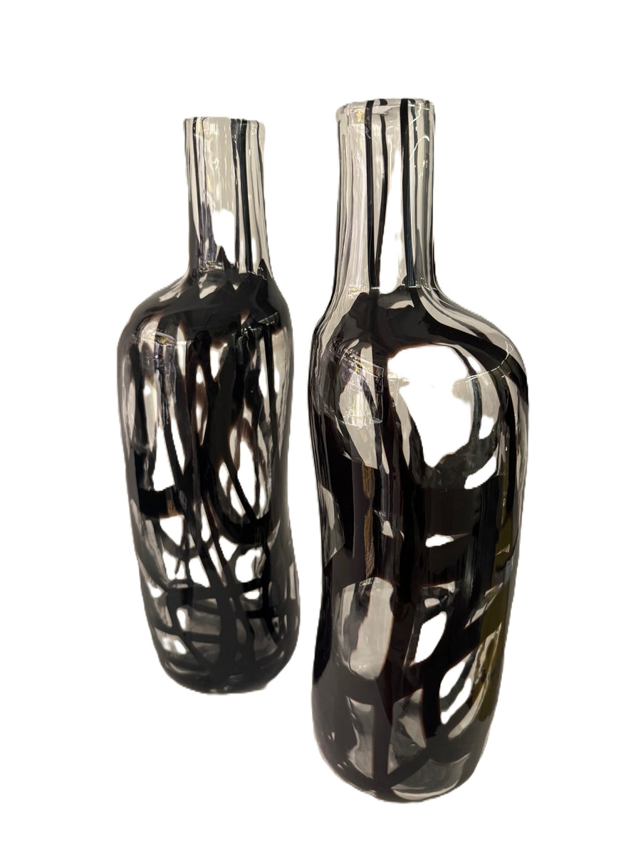 Asymmetrical Glass Vases – Nisi B Home