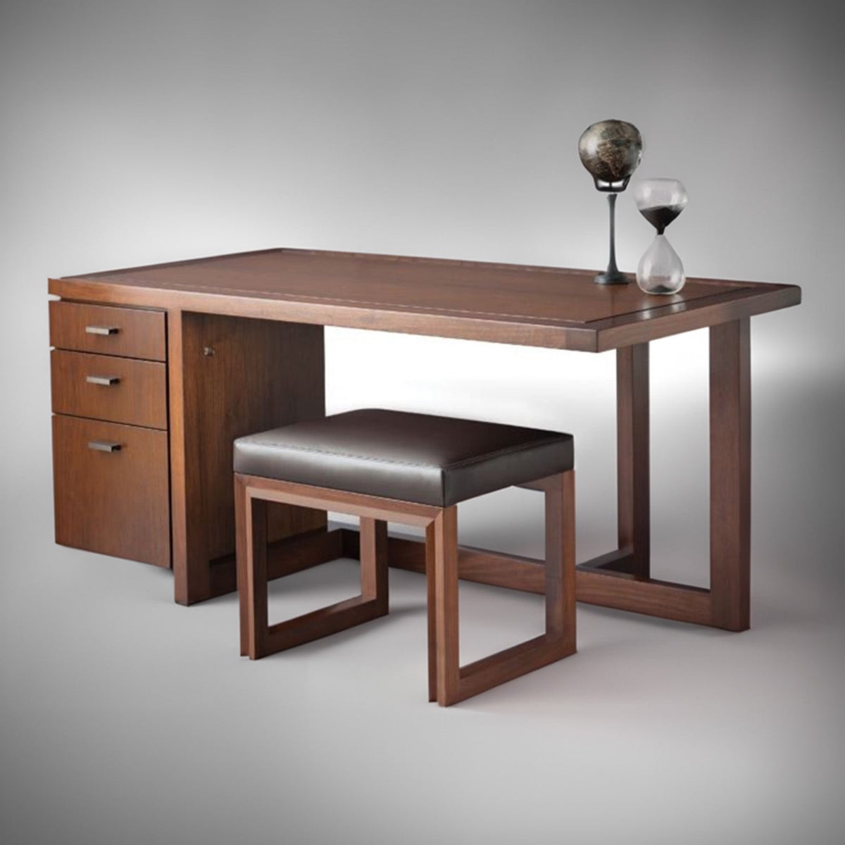 Altura - Offset Desk with Arris Ottoman – Nisi B Home